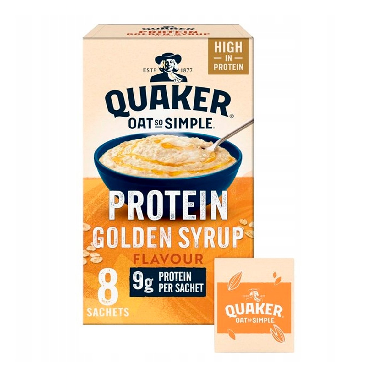 Овсяная каша Quaker Oat So Simple Protein Golden Syrup 8 pack - BOOMSHOP