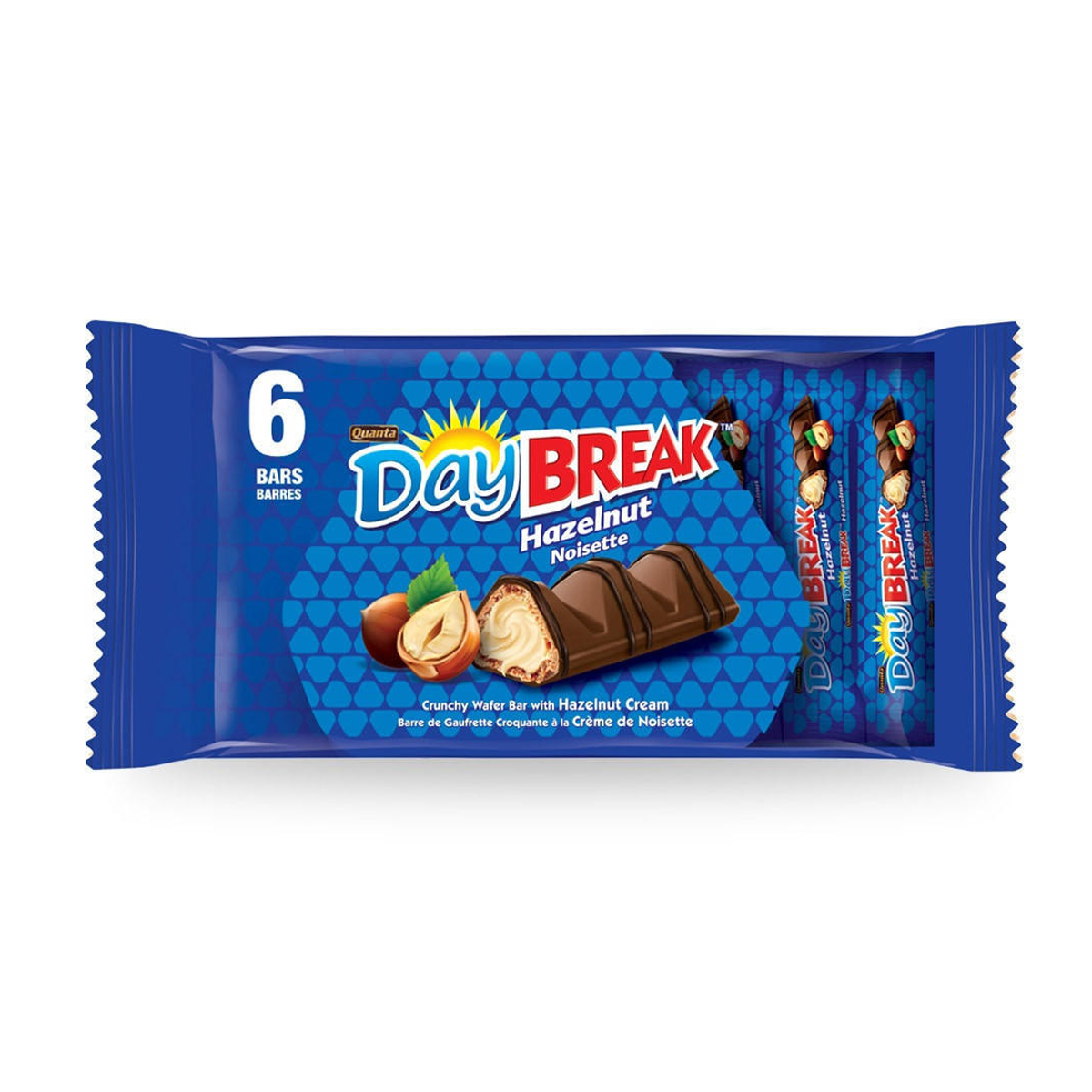 Шоколадные батончики Quanta Day Break Hazelnut Noisette 6 bars - BOOMSHOP